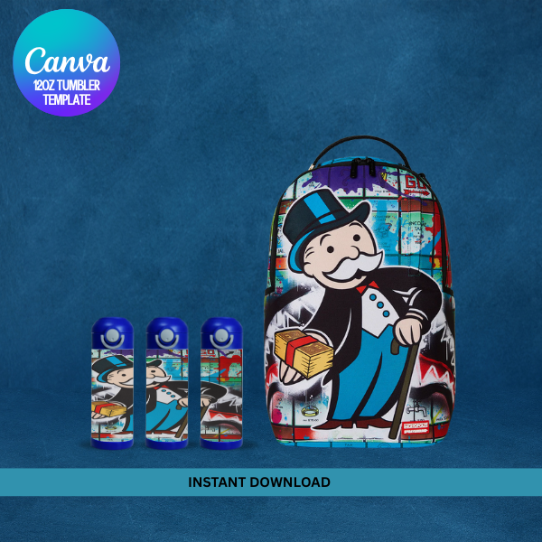 MONOPOLY INSPIRED TUMBLER TEMPLATE