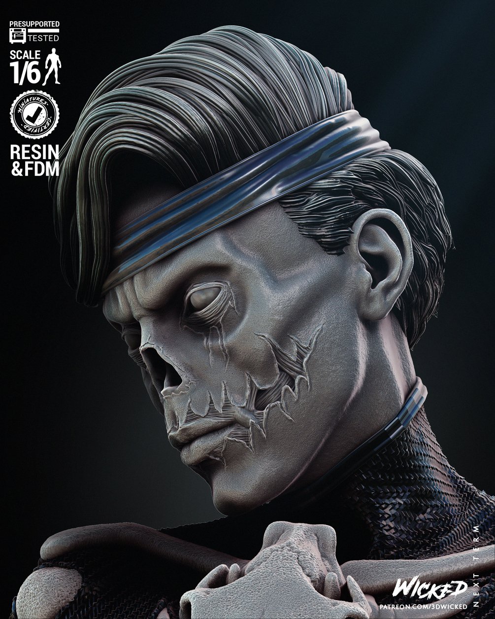 Wicked Marvel Famine Sculpture: Tested and ready for 3D printing