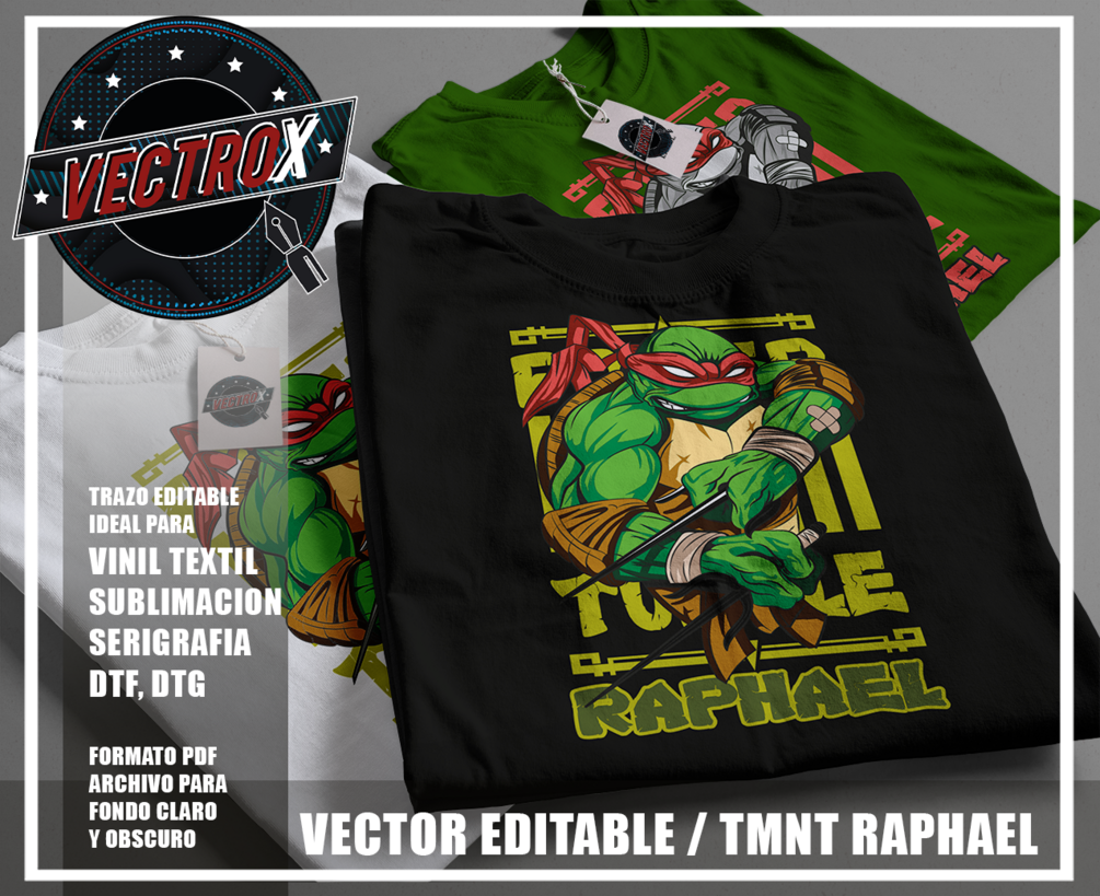Vector Editable - Tmnt Raphael