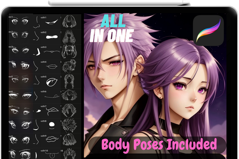 Procreate Anime Creator Big Bundle