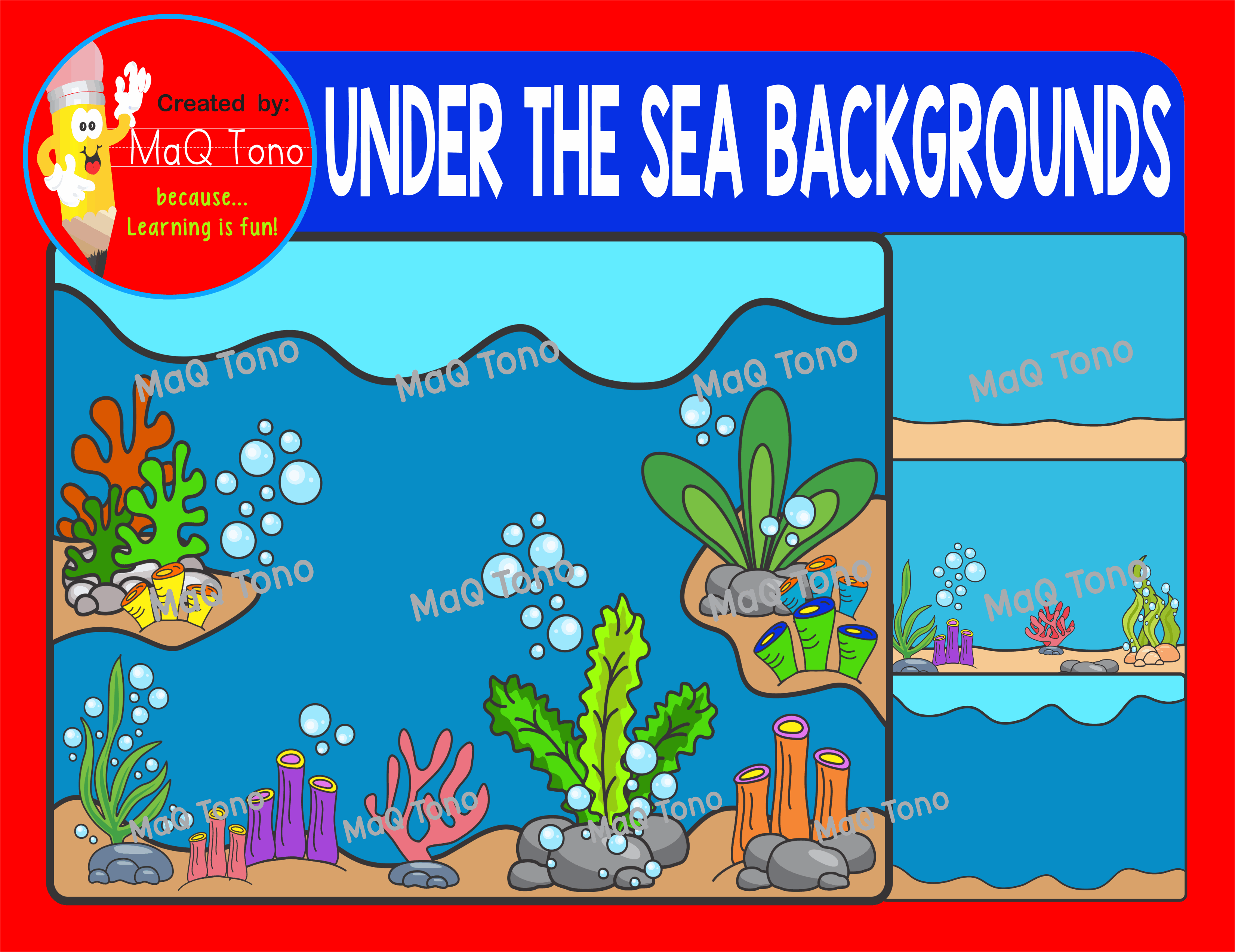 UNDER THE SEA BACKGROUNDS SCENES