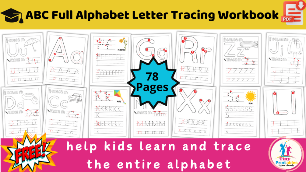 FREE EBOOK ABC Full Alphabet Letter Tracing Workbook