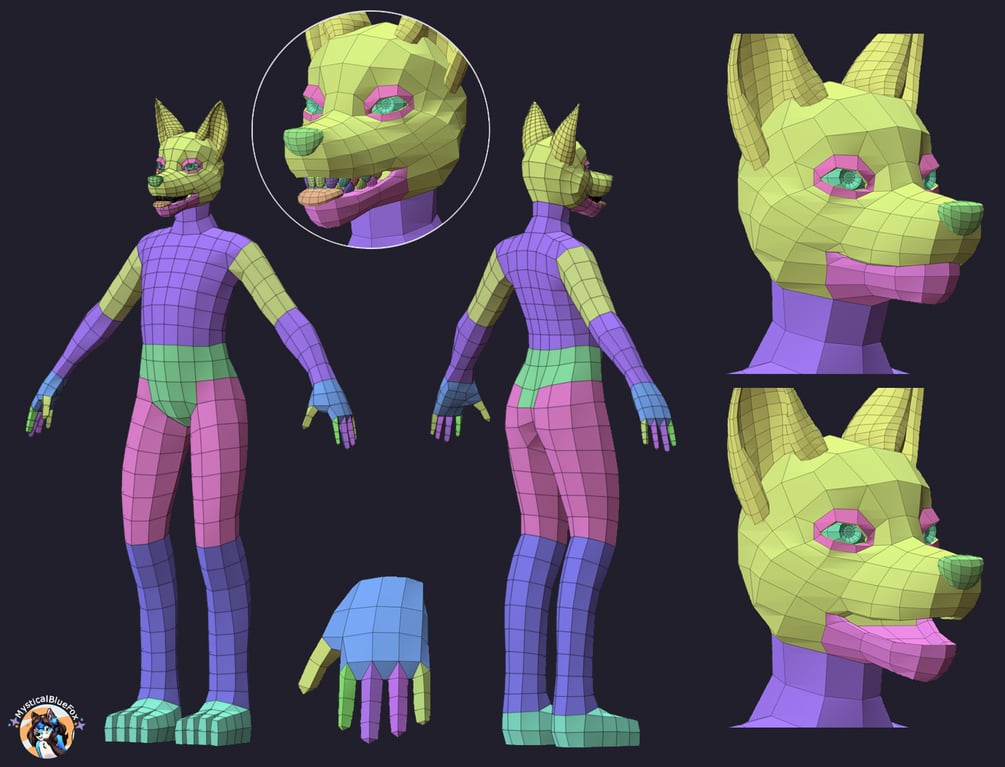 Anthro base mesh