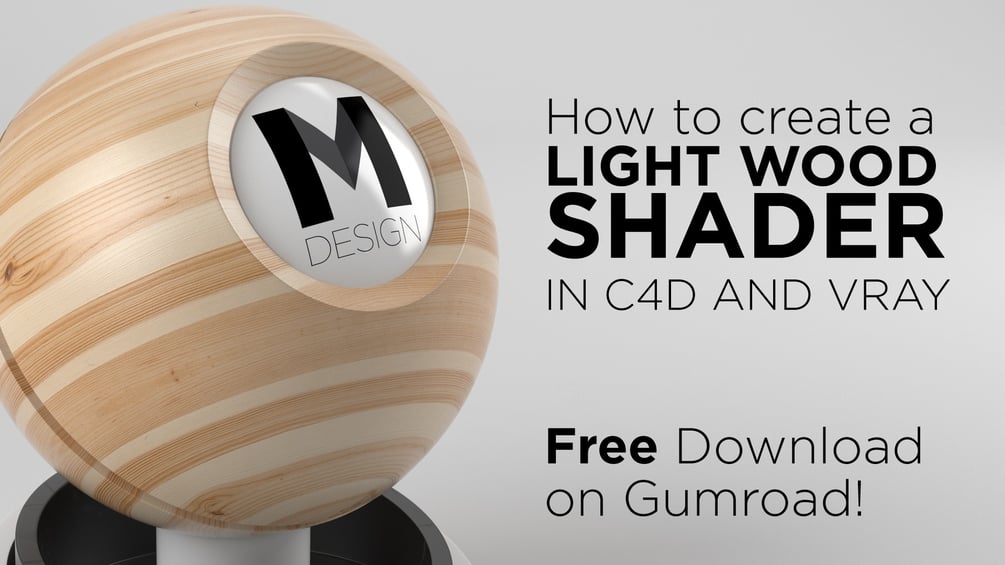 Light Wood Shader C4D Vray 3.4