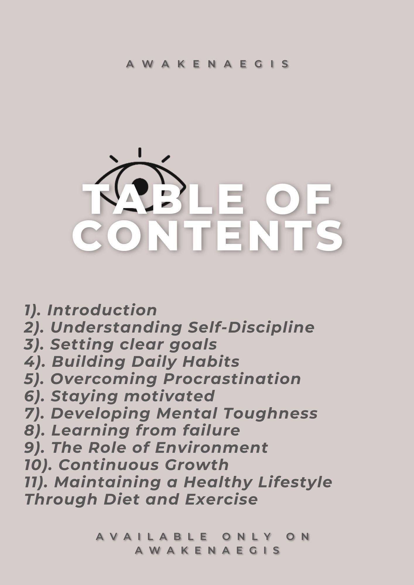 Self-Discipline Guide