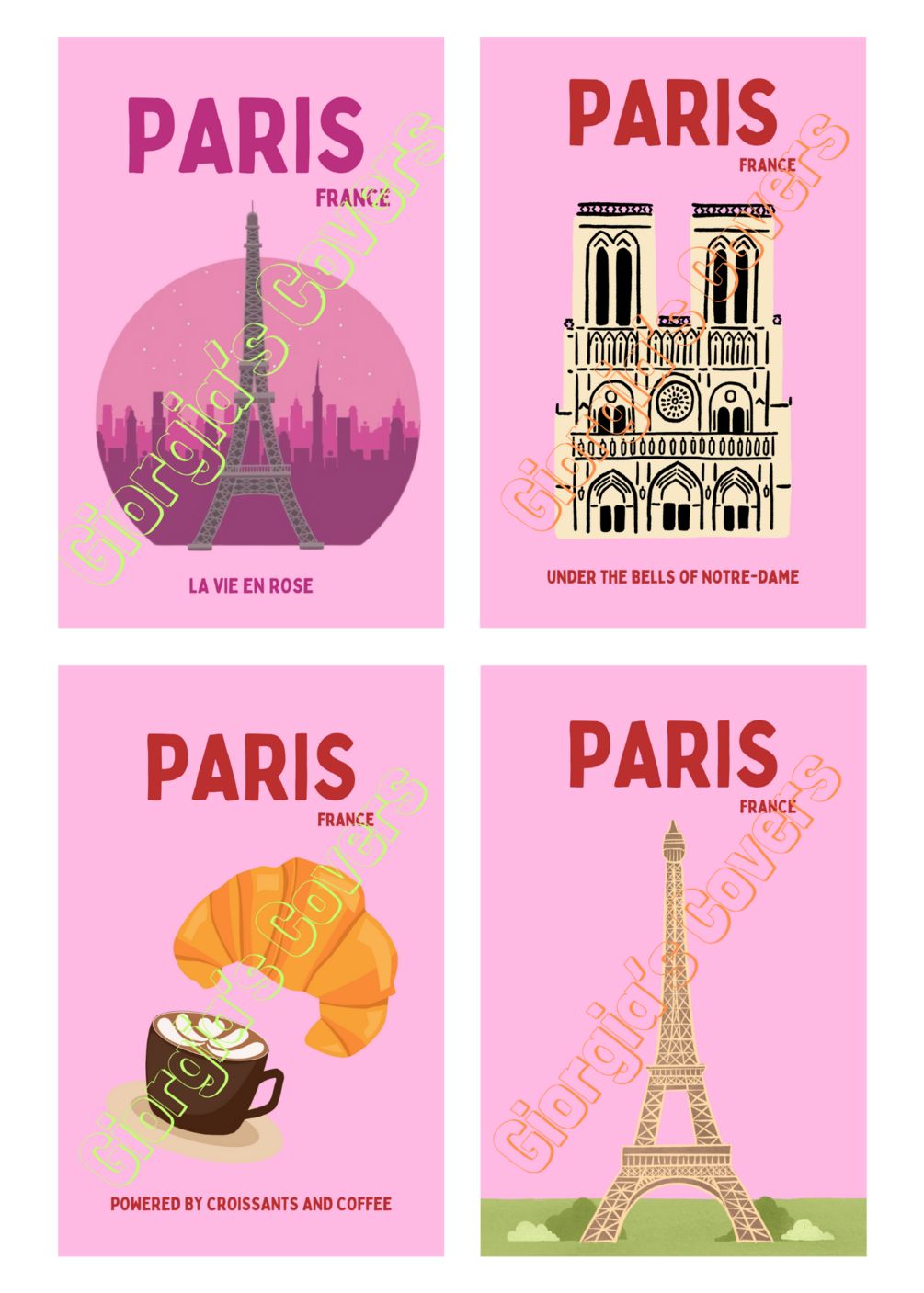 Paris Coffee Table Book Cover 1-2-3-4