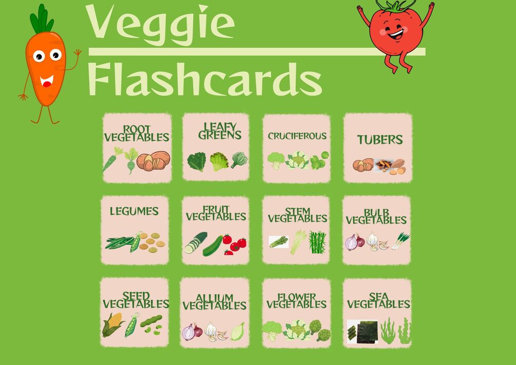 Veggie Flash Cards