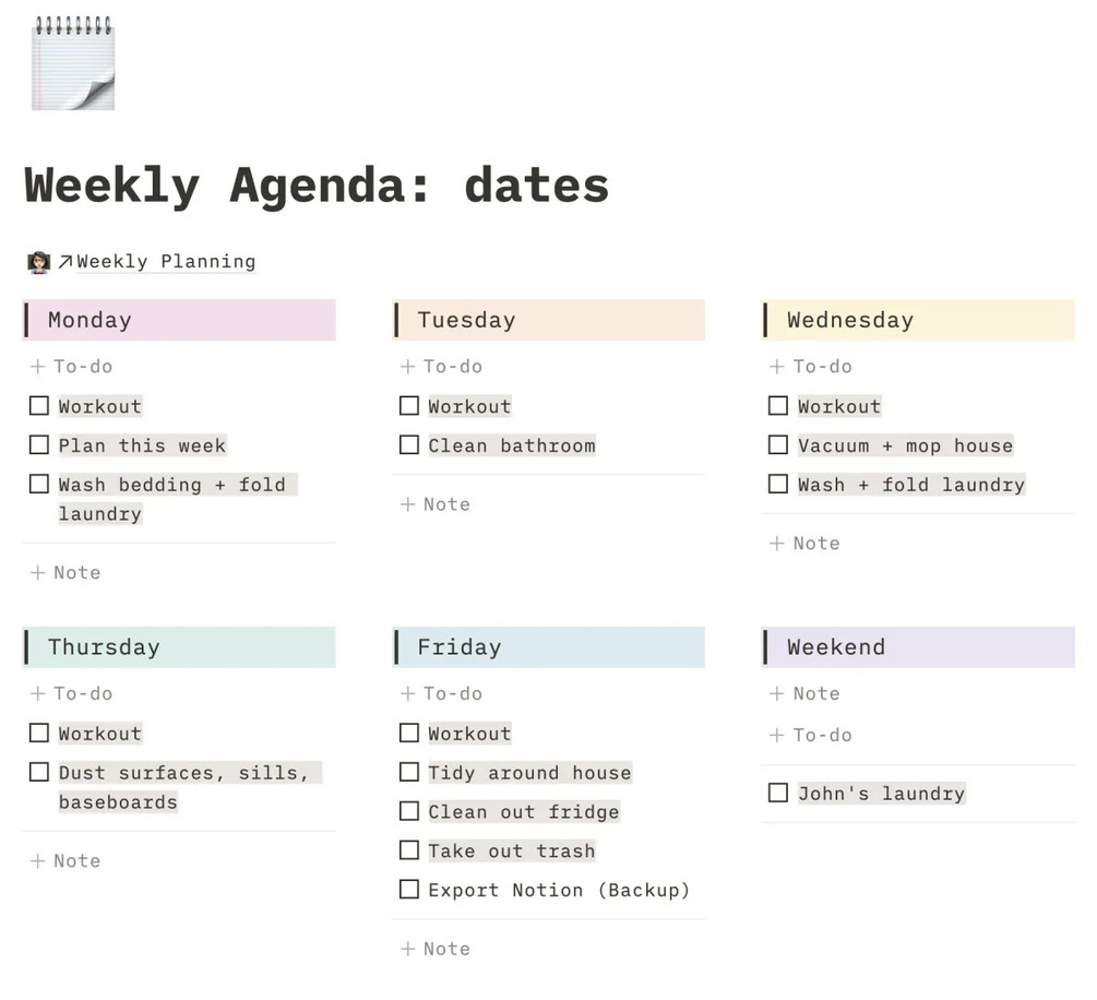 Weekly To-Do List | Boost Productivity with a Custom Daily Routine ...
