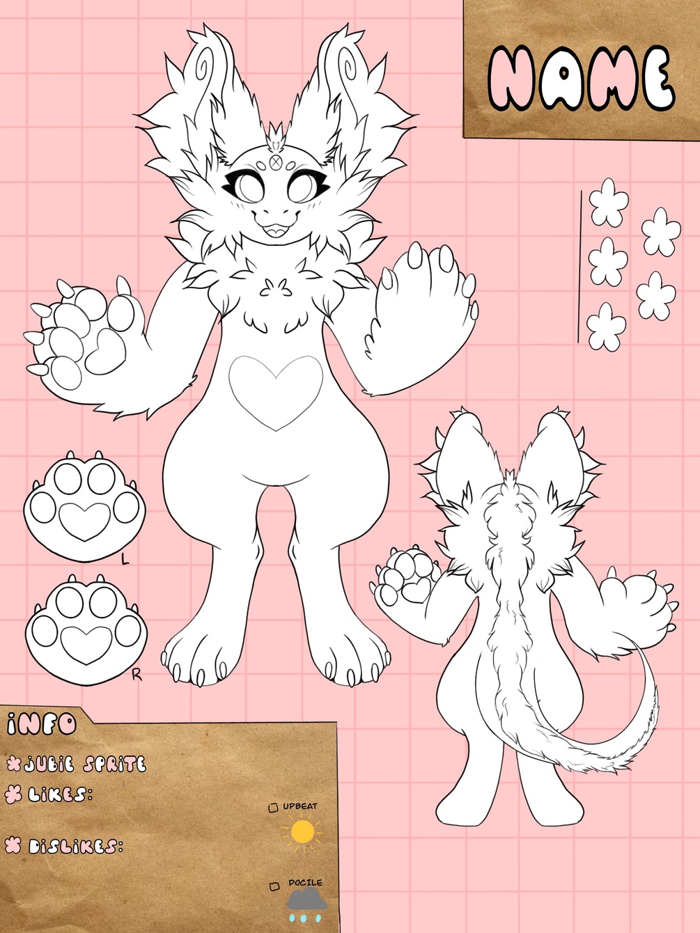 Free Jubie Sprite Ref Sheet!