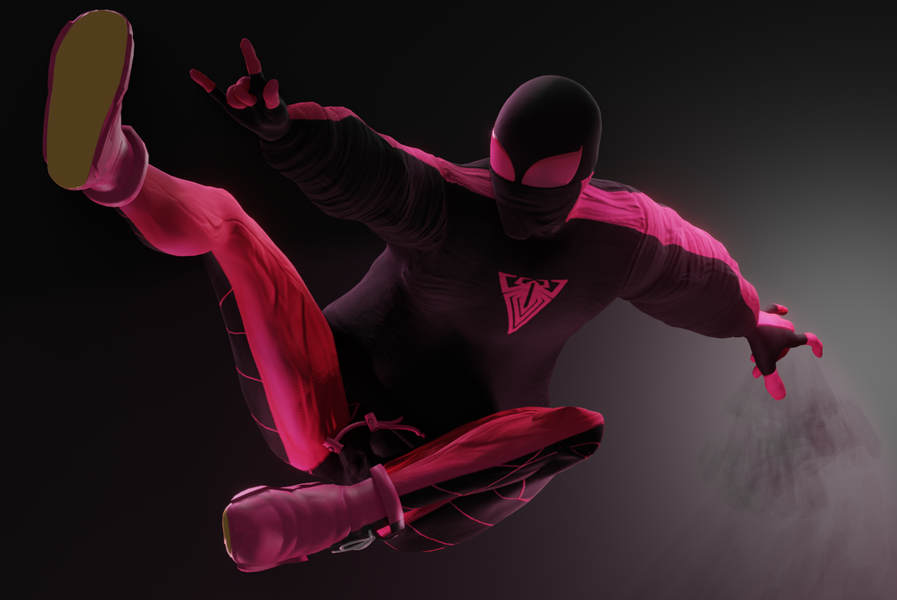 Miles Morales 10th Anniversary 3D Model FBX & Textures