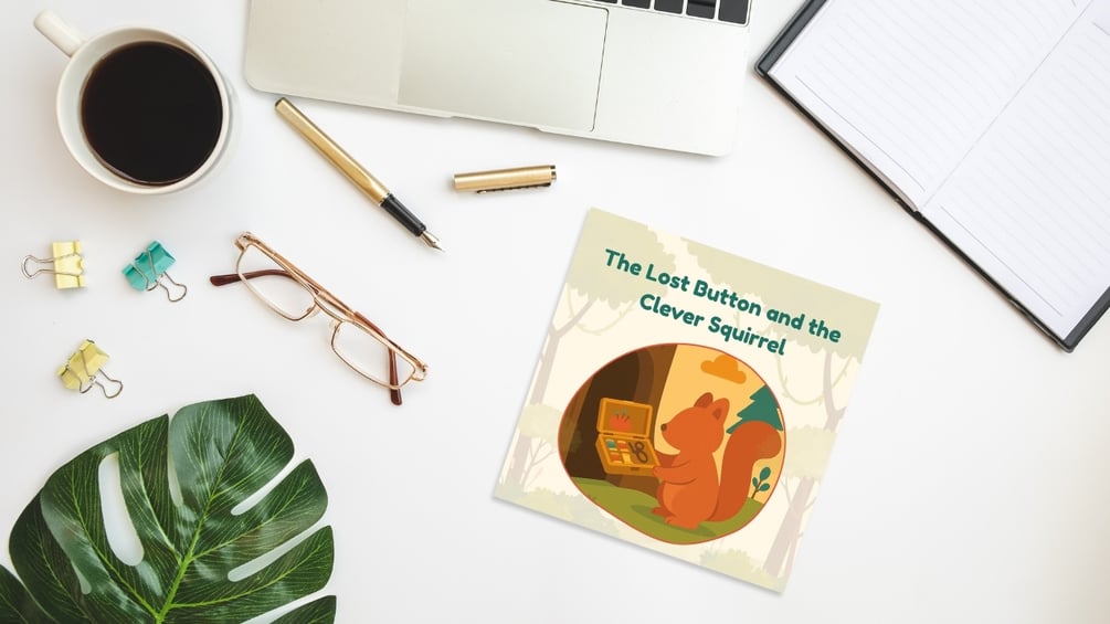 STORYBOOK FOR KIDS: The Lost Button and the Clever Squirrel