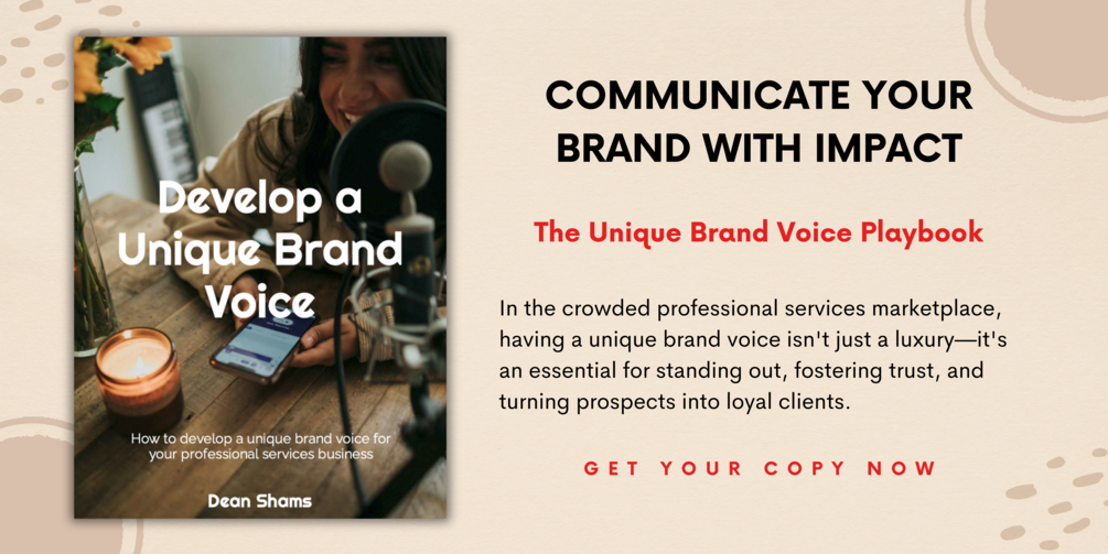 How to develop a unique brand voice for your professional services business