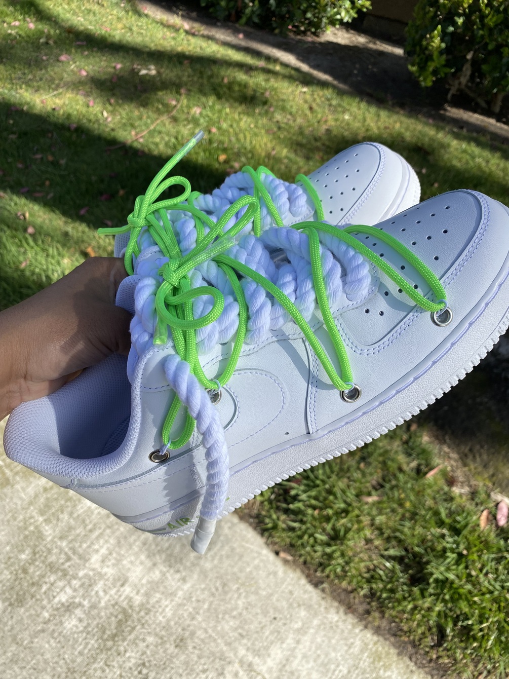 Custom Air Forces with rope string