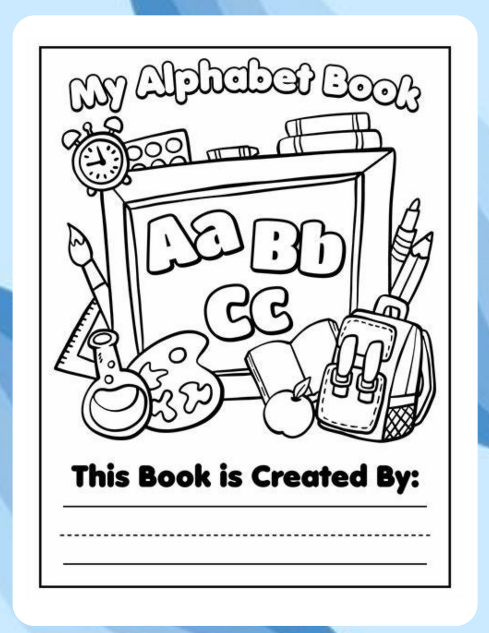 ABC TRACING LETTERS (and coloring book.)