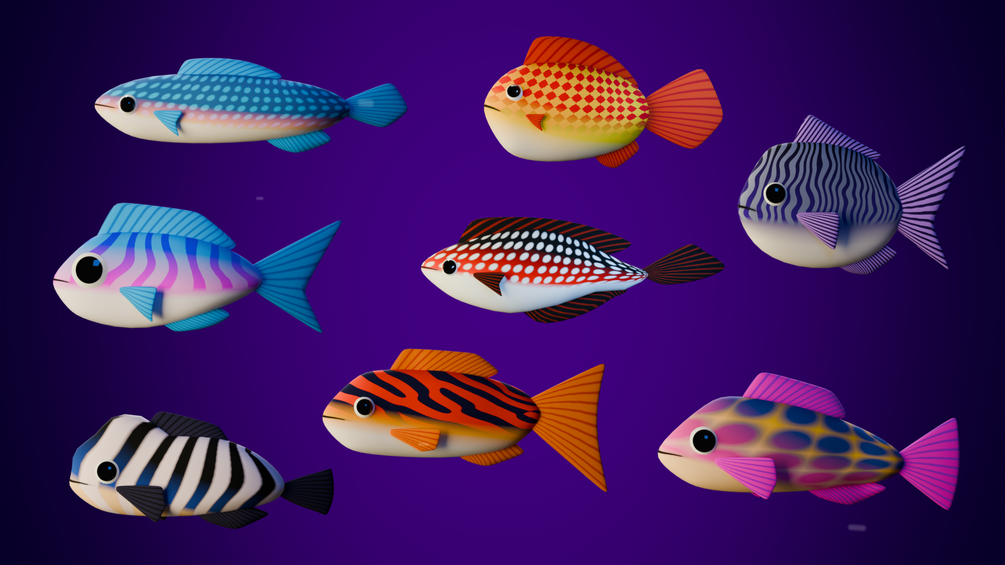 Natural Stupidity : Low Poly Fish Pack A