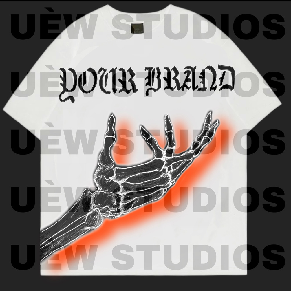 Skeleton Hand with Airbrush shadow