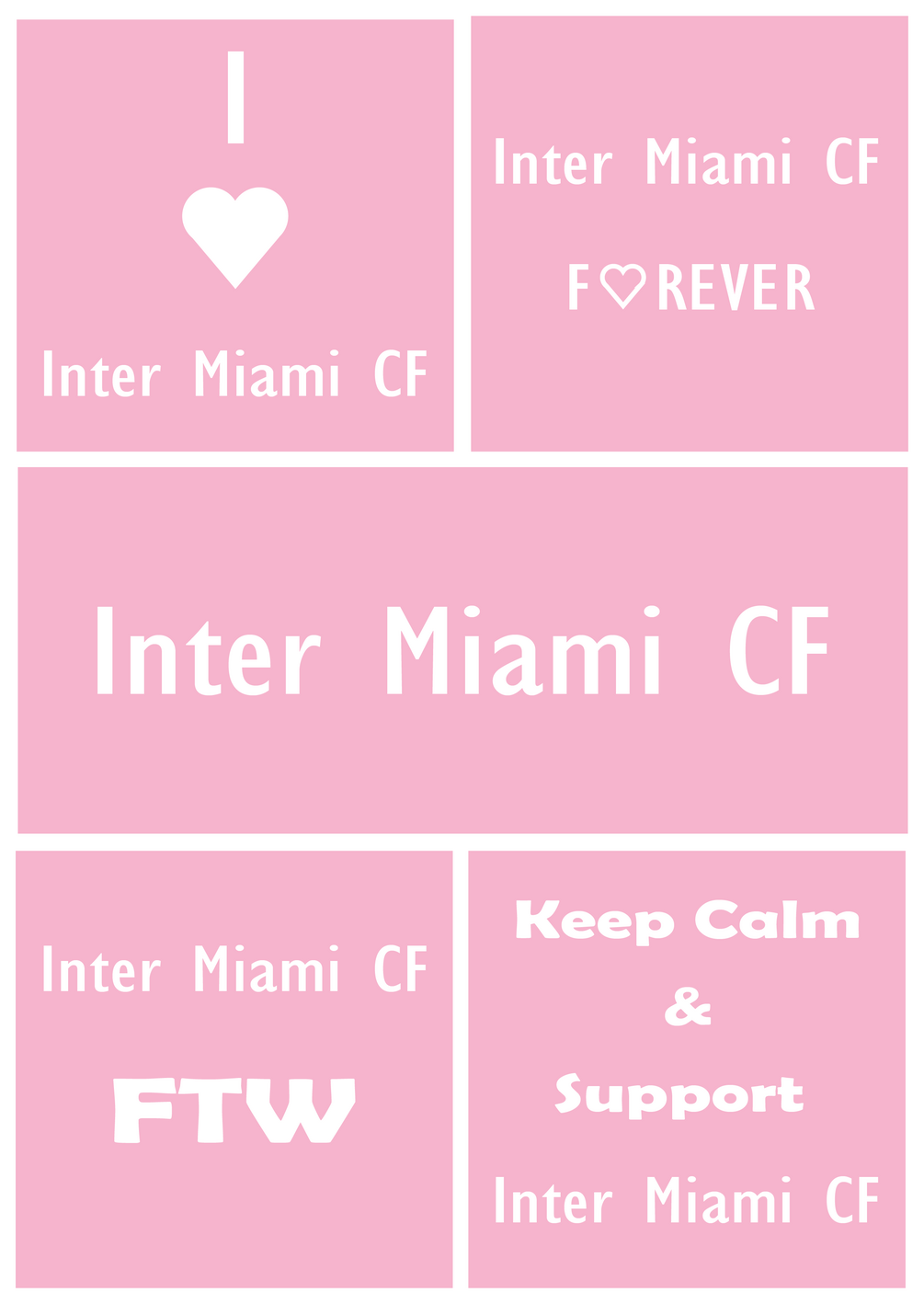 Inter Miami CF Downloadable Stickers