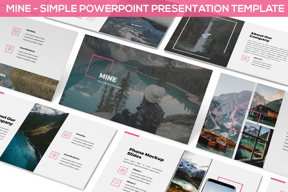 Mine - Free Simple Powerpoint Presentation Template