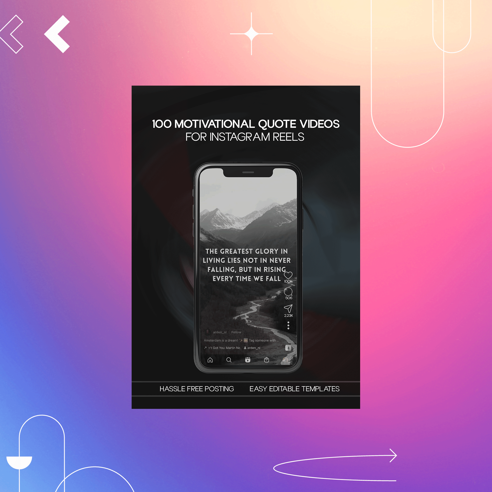 1000+ Instagram Reels and Post Pack - Instagram Mega Bundle