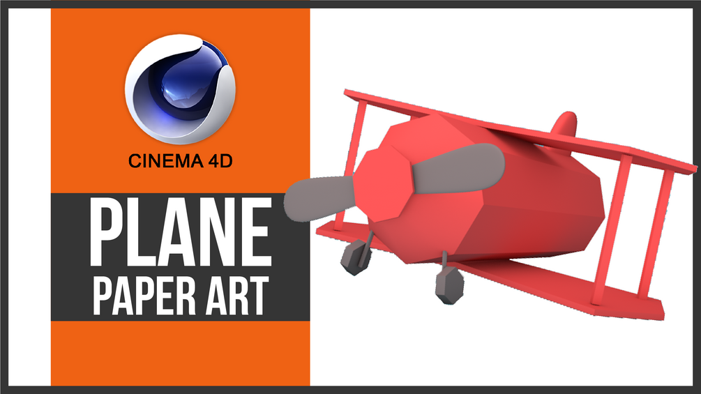 Cinema 4D project | Plane paper art
