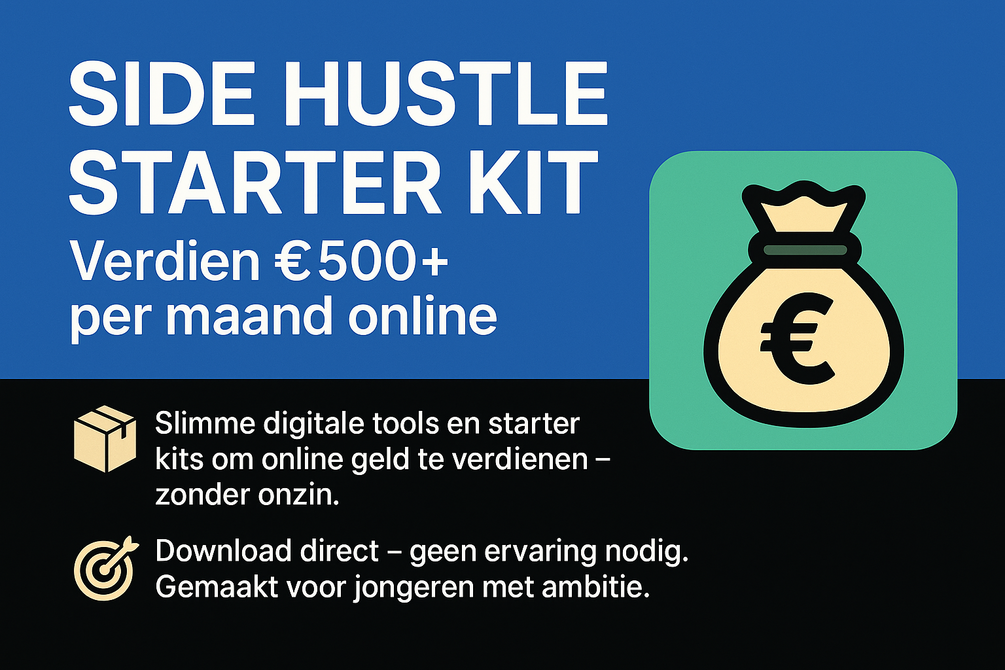 Side Hustle Starter Kit – Verdien €500+ per maand online (2025)