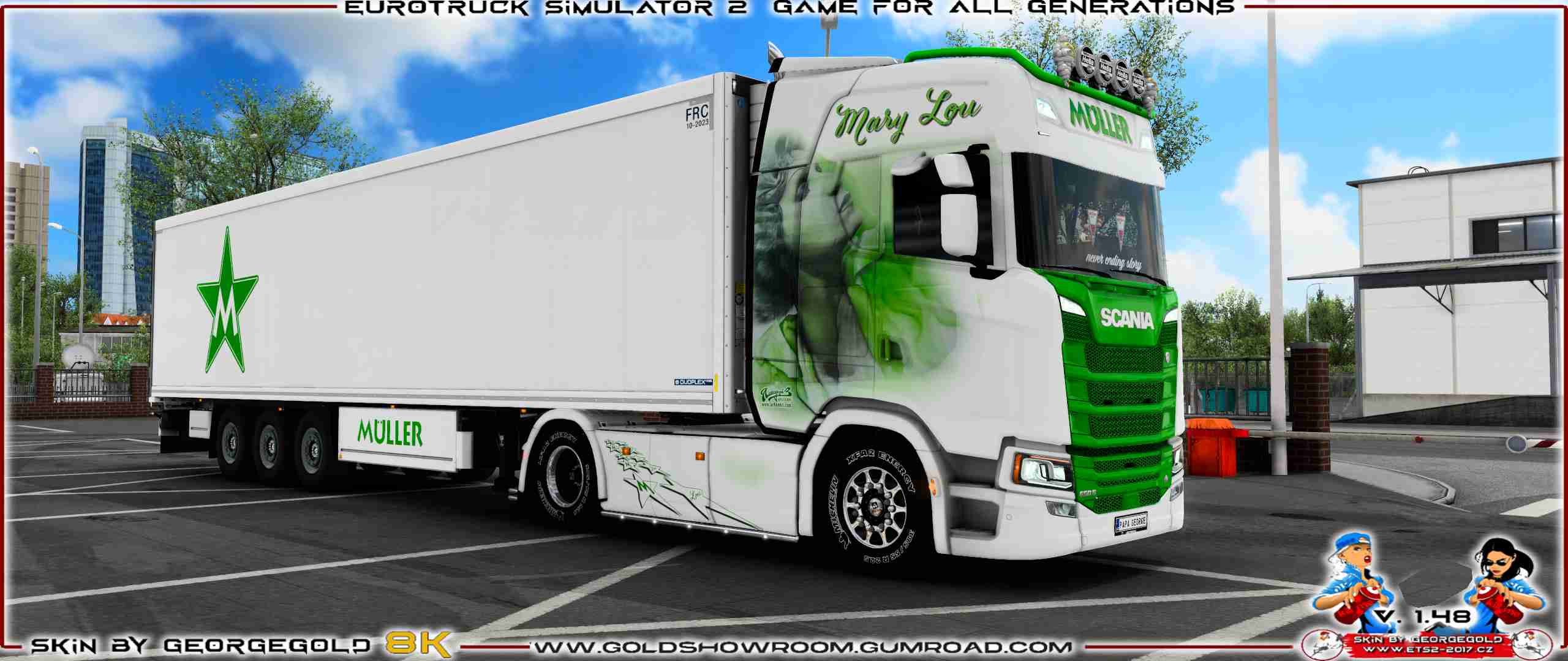 ETS 2 Skin Combo Scania S NG Muller Mary Lou