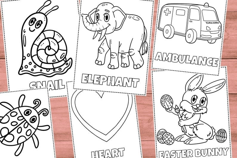 80 Fun Coloring Pages! Kids, Toddlers, Preschool