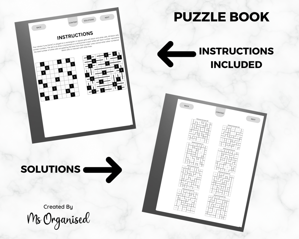 reMarkable 2 & Kindle Scribe Templates - Puzzle Activity Book MEGA ...