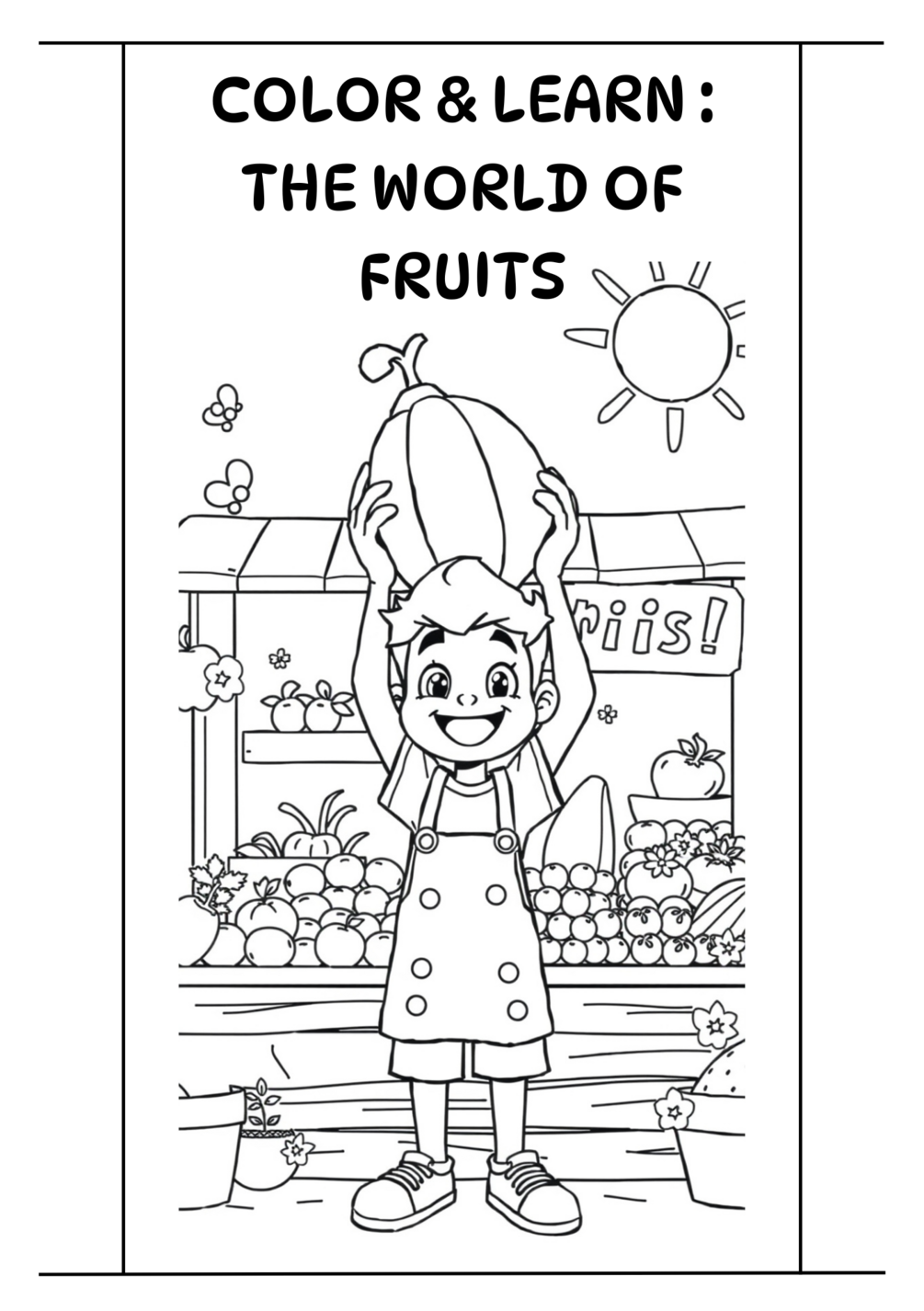 Color & Learn : The World of Fruits