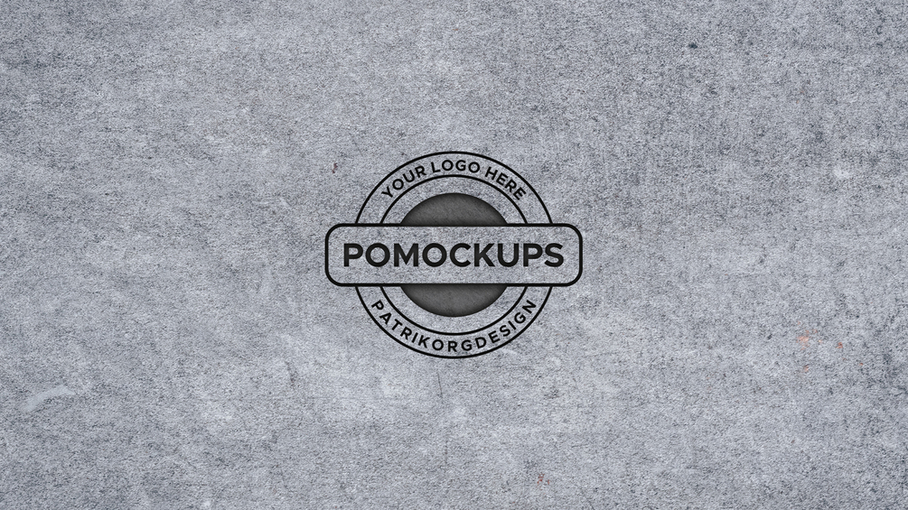 Stone Carved Logo Mockup by Patrikorgdesign
