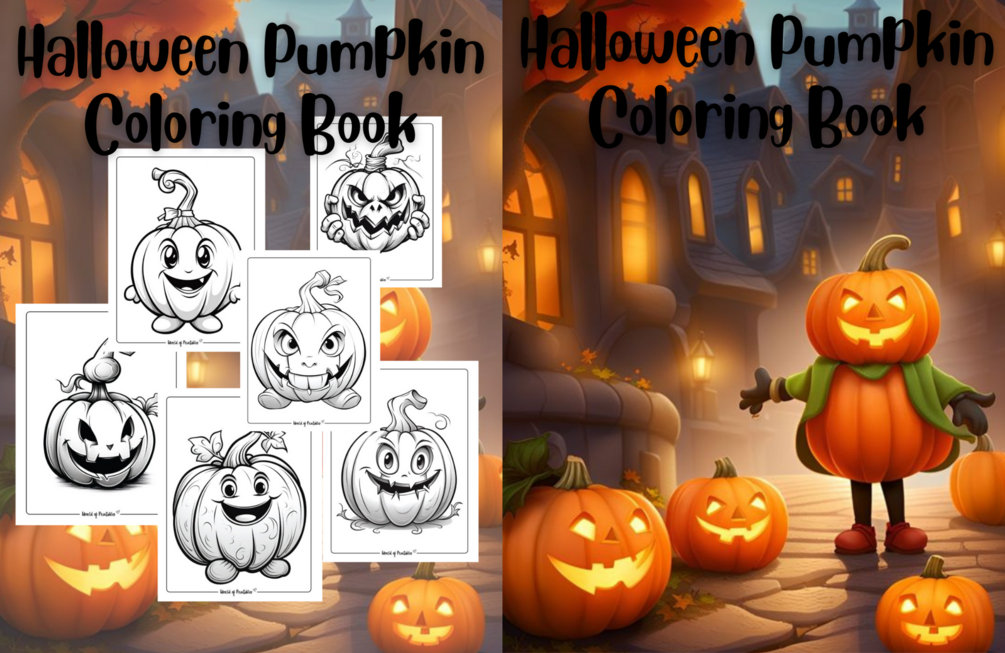 HALLOWEEN PUMPKIN COLORING BOOK