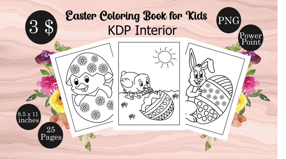 Happy Easter Coloring Book for Kids