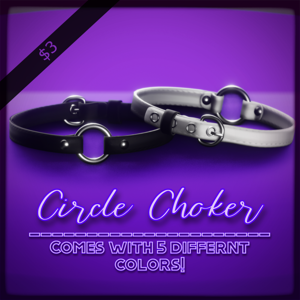 Circle Choker 3D Asset Personal Commercial License