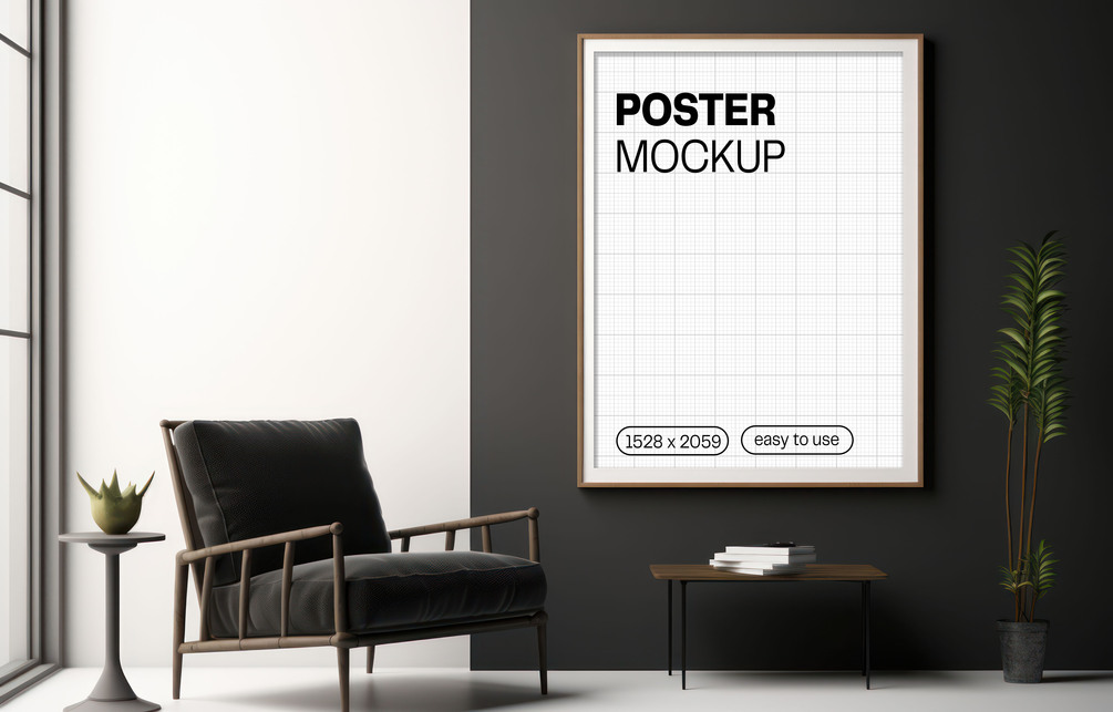 Minimalist Indoor Poster Mockup / #103