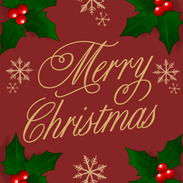 Printable Christmas Card A4 – Festive Holiday Greeting Card PDF | Merry ...