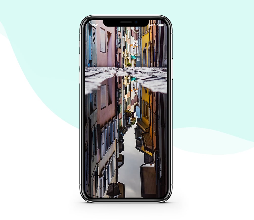 Reflection Wallpaper for iPhone X