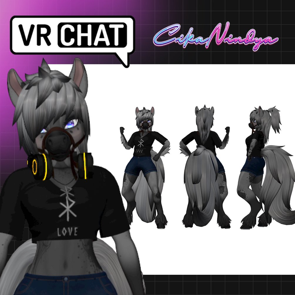 VRChat Furry Avatar | Yukiko Mare VRChat | Elegant Horse Avatar for VR ...