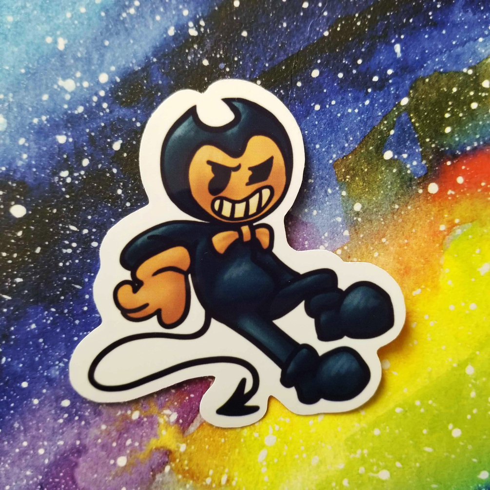 bendy sticker