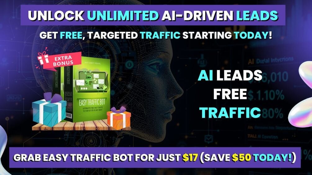 🚀 EasyTrafficBot: AI-Powered Free Traffic for Leads & Commissions