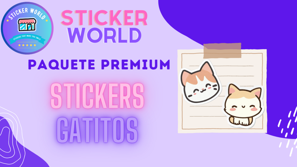⫸Stickers Gatitos (Paquete Premium)