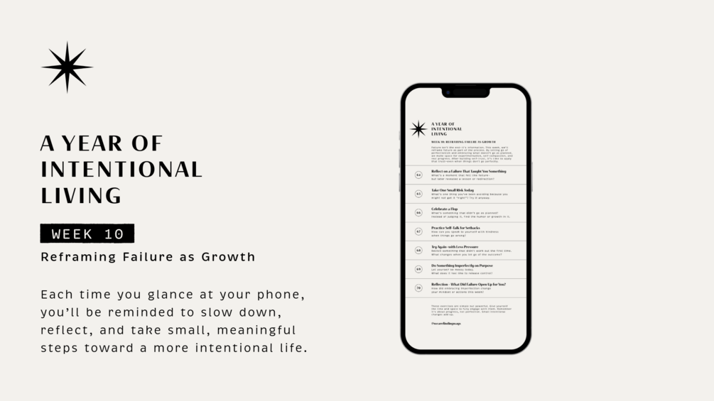 Intentional Living Week 10 Mobile Wallpaper