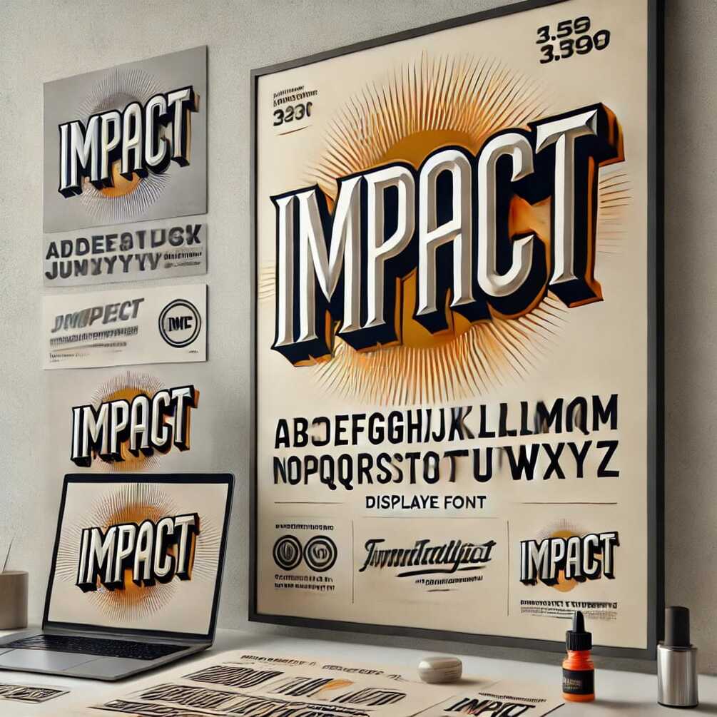 Bold Display Font Mockup – Eye-Catching Typography Design