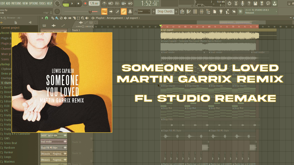 Lewis Capaldi - Someone You Loved (Martin Garrix Remix) | FL Studio ...