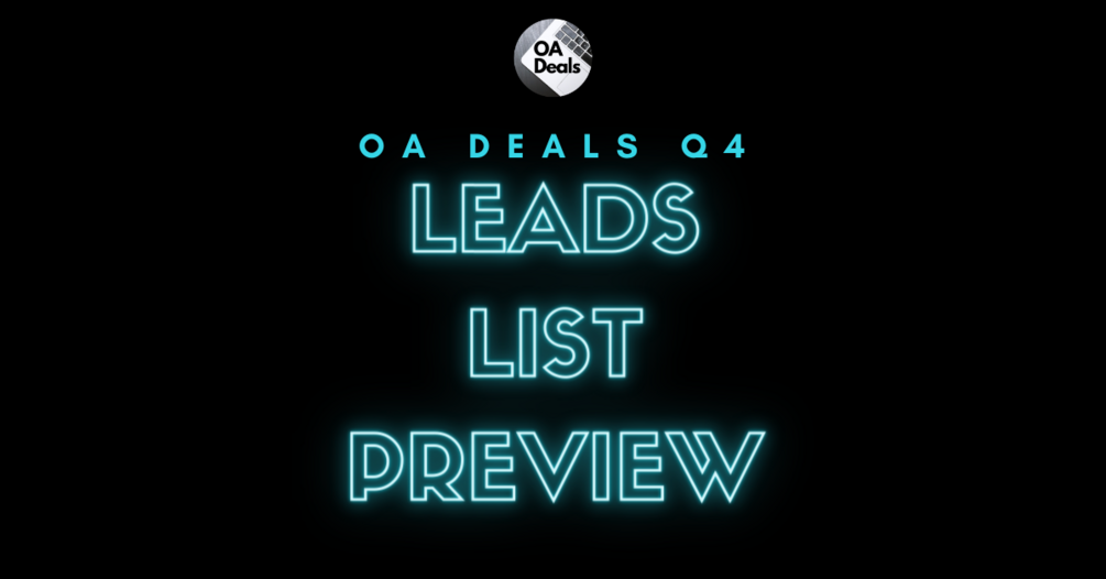 OA Deals - Q4 Leads List Preview