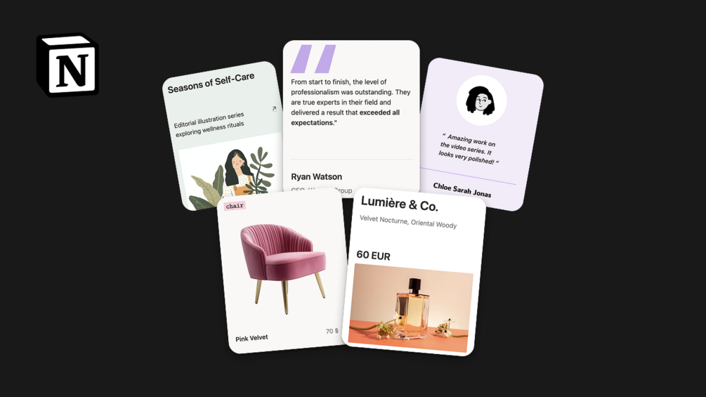 Premium Notion Card Layouts