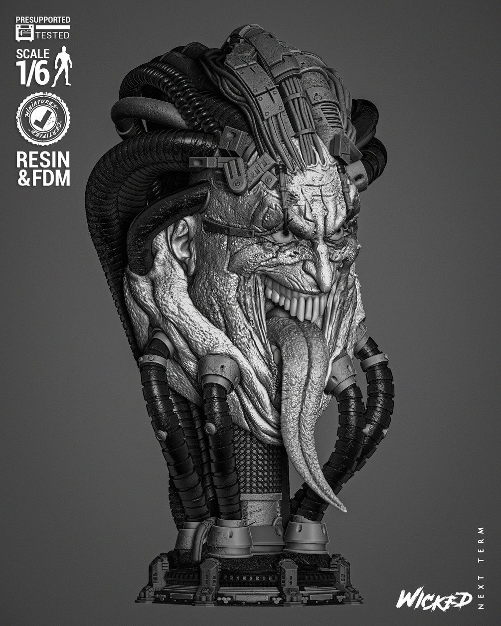 Wicked Marvel Mojo Portrait Bust: Tested and ready for 3D printing