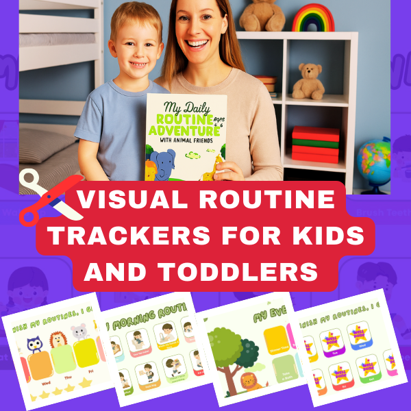 Visual Routine Trackers for Kids and Toddlers – Morning & Evening ...