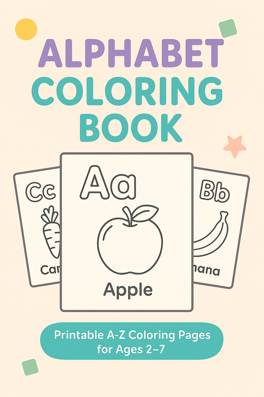 Alphabet Coloring Book | Printable A-Z Coloring Pages for Preschool ...