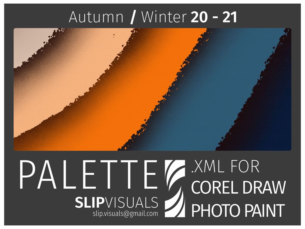Corel Draw Colour Palette | Autumn / Winter 2020 - 2021 Harmonised