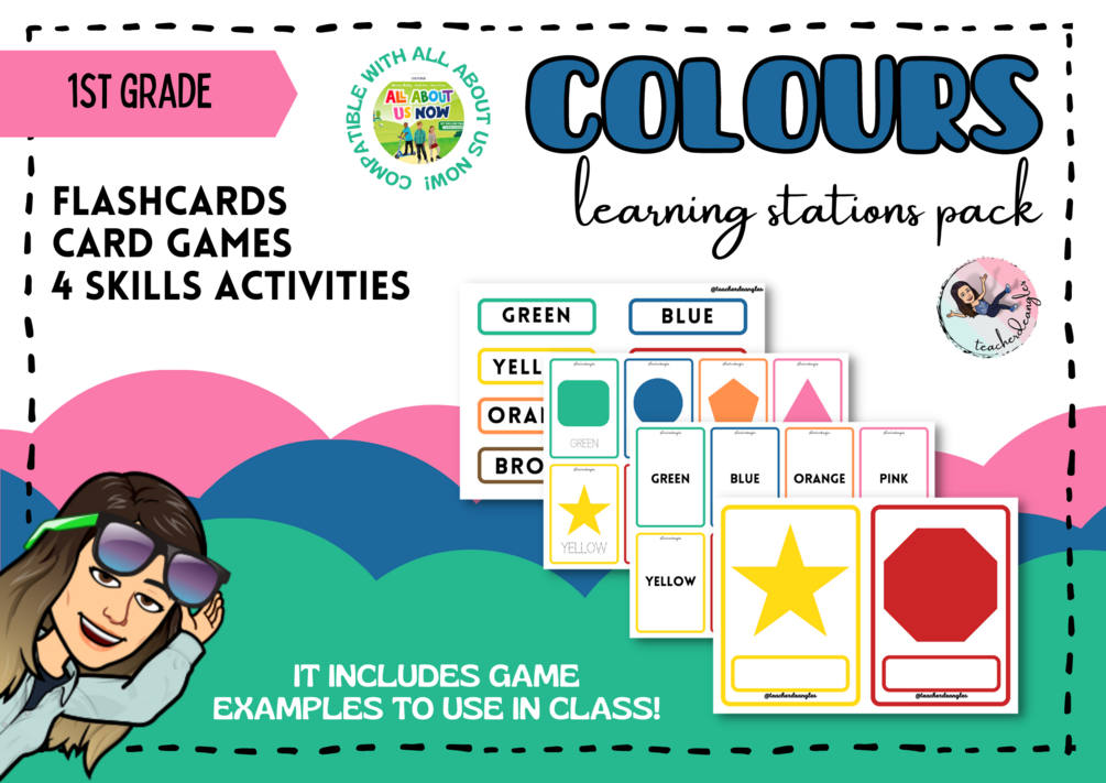 COLOURS LEARNING STATIONS PACK: FLASHCARD AND CARDS